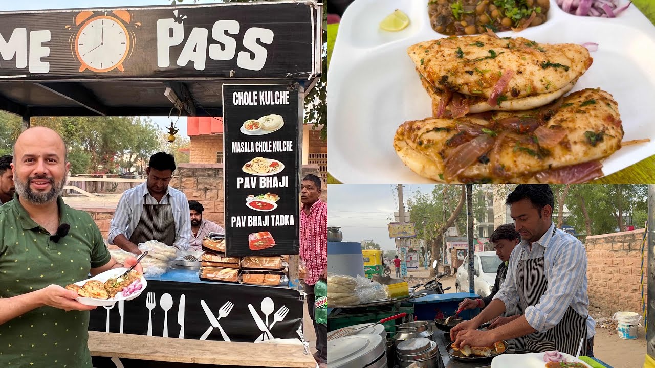 JODHPUR KE BEST TADKE WALE DELHI STYLE CHOLE KULCHE | STREET FOOD INDIA ...