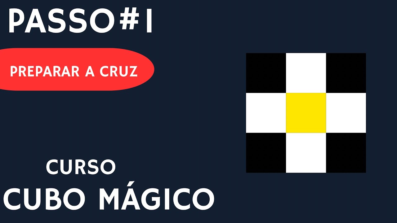 COMO RESOLVER O CUBO MÁGICO - PASSO 1/PREPARAR A CRUZ - YouTube