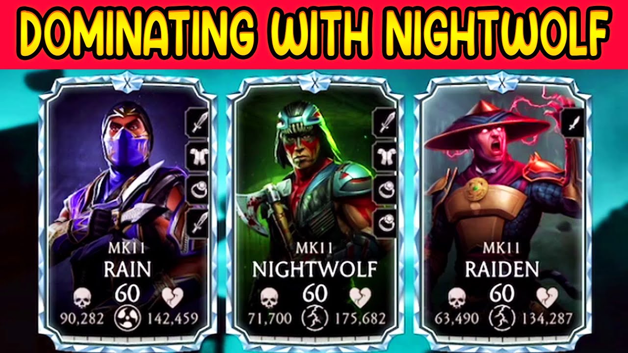 MK Mobile. MK11 Nightwolf and Rain Combo is INSANE! MK11 Raiden Helps ...