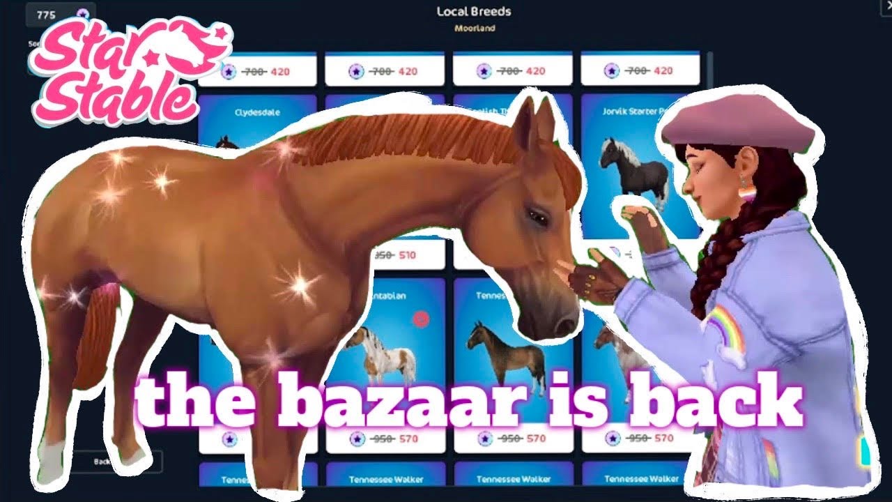 STAR STABLE // spending my star coins at the bazaar - YouTube