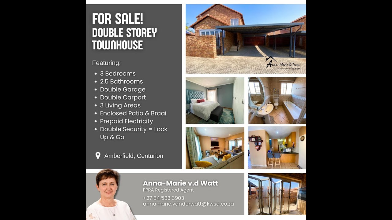 Stunning Townhouse For Sale in Amberfield, Centurion! - YouTube