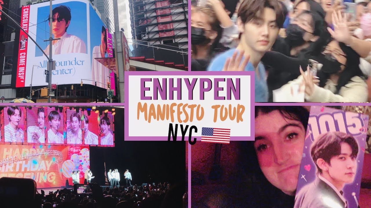 Vlog ENHYPEN MANIFESTO TOUR en NYC | Andrea - YouTube
