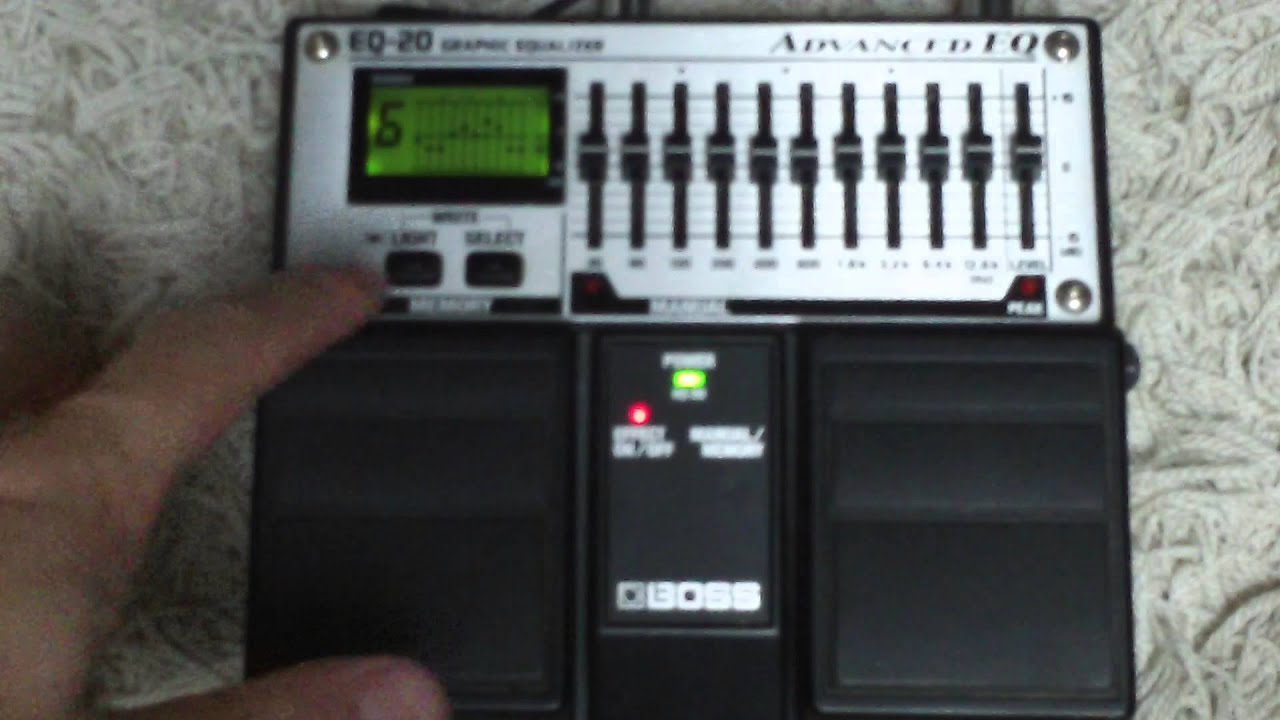 BOSS ADVANCED EQ EQ-20 - YouTube