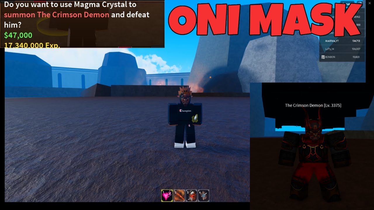 How to get oni mask in king legacy (2024) - YouTube