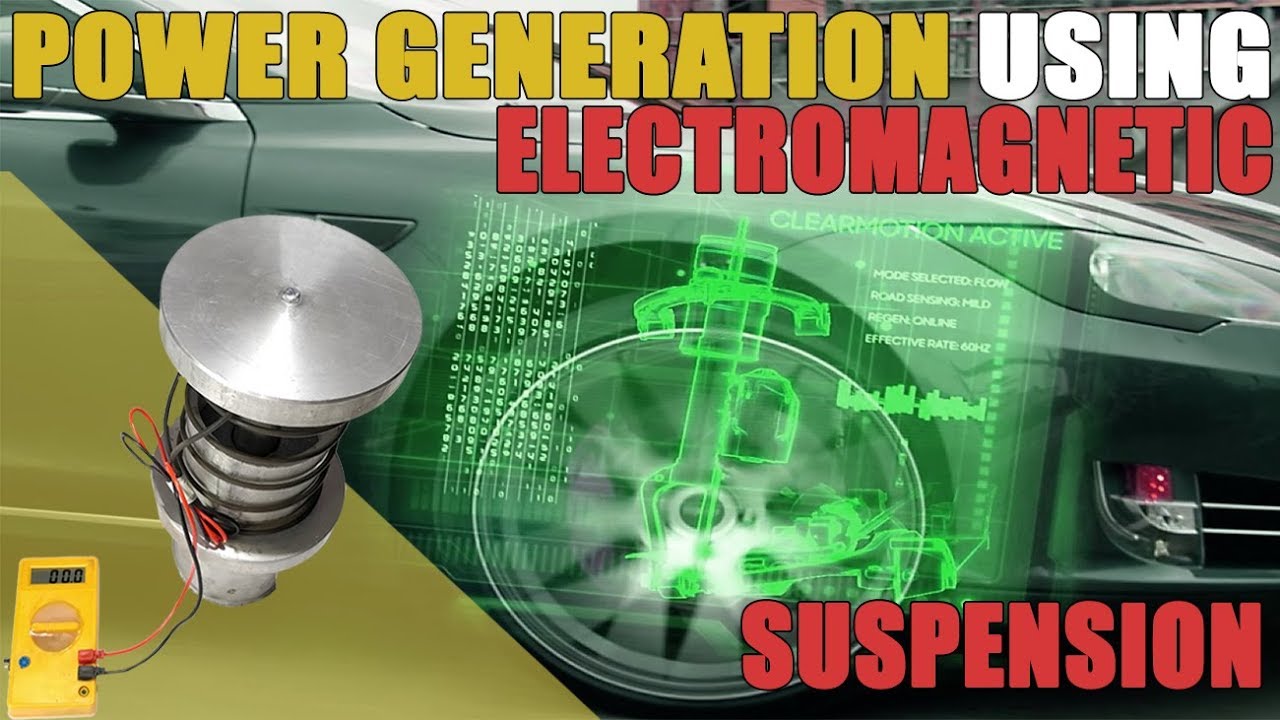 Making DIY Power Generator Electromagnetic Vehicle Suspension ...