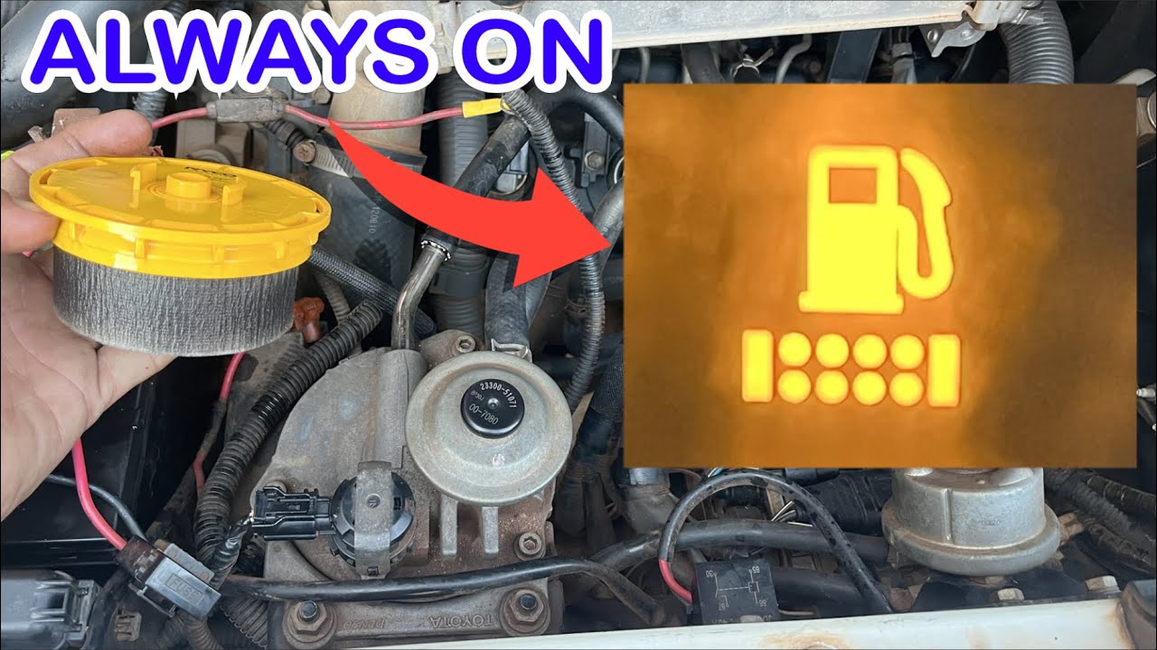 HOW TO REPLACED FUEL FILTER / RESET SERVICE LIGHT TOYOTA LANDCRUISER ...