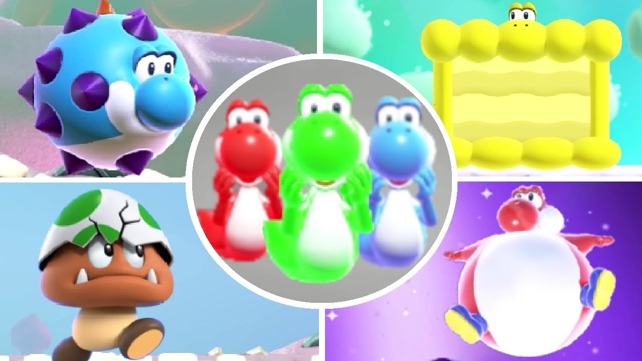 What if Yoshi Tries Using Mario's Power-Ups in Super Mario Bros. Wonder ...