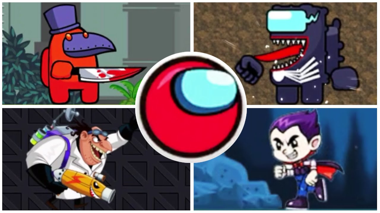 Red Imposter Hero 4 - Ball Bounce Adventure | Fight All Bosses (Android ...