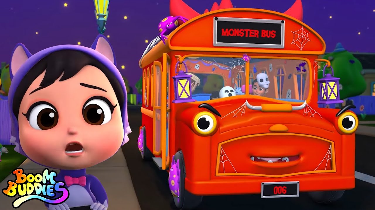 Ruedas de Halloween en el Autobús y más Animación de dibujos animados ...