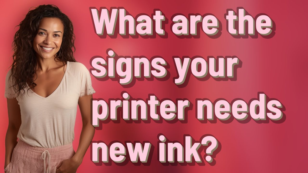 What are the signs your printer needs new ink? - YouTube