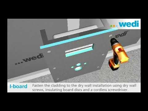 How do I install my Wedi I board for wall mounted toilets? - YouTube