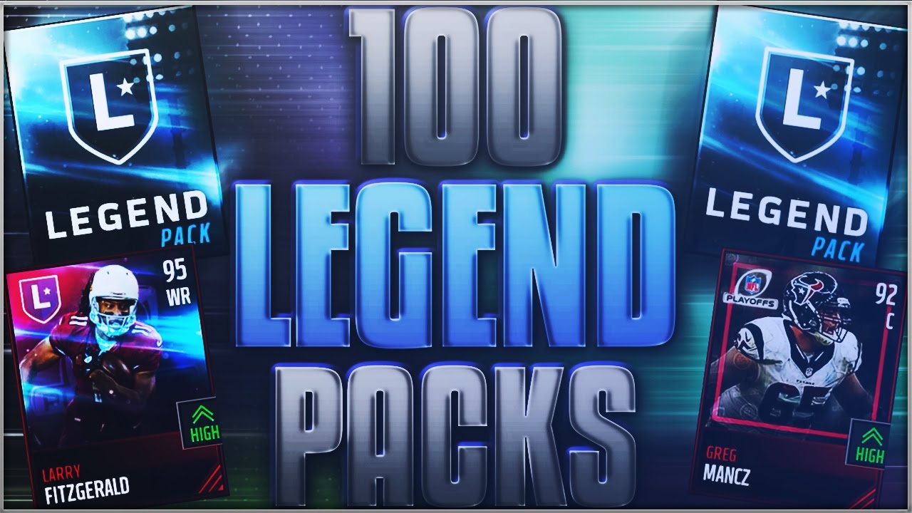 BEST PACKS OF MY LIFE. 100 LEGEND PACKS! 95 LEGEND PULL! - Madden ...