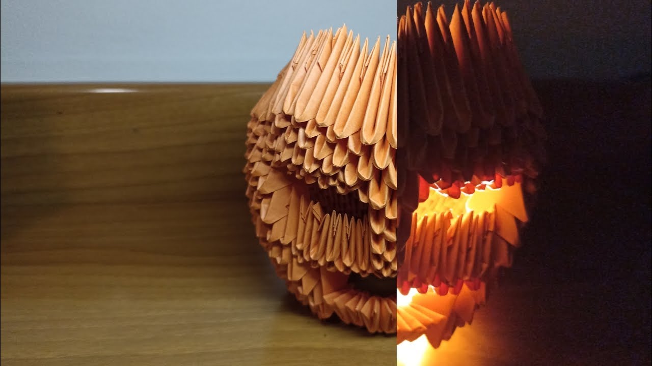 Halloween Pumpkin Stop-Motion Origami - YouTube