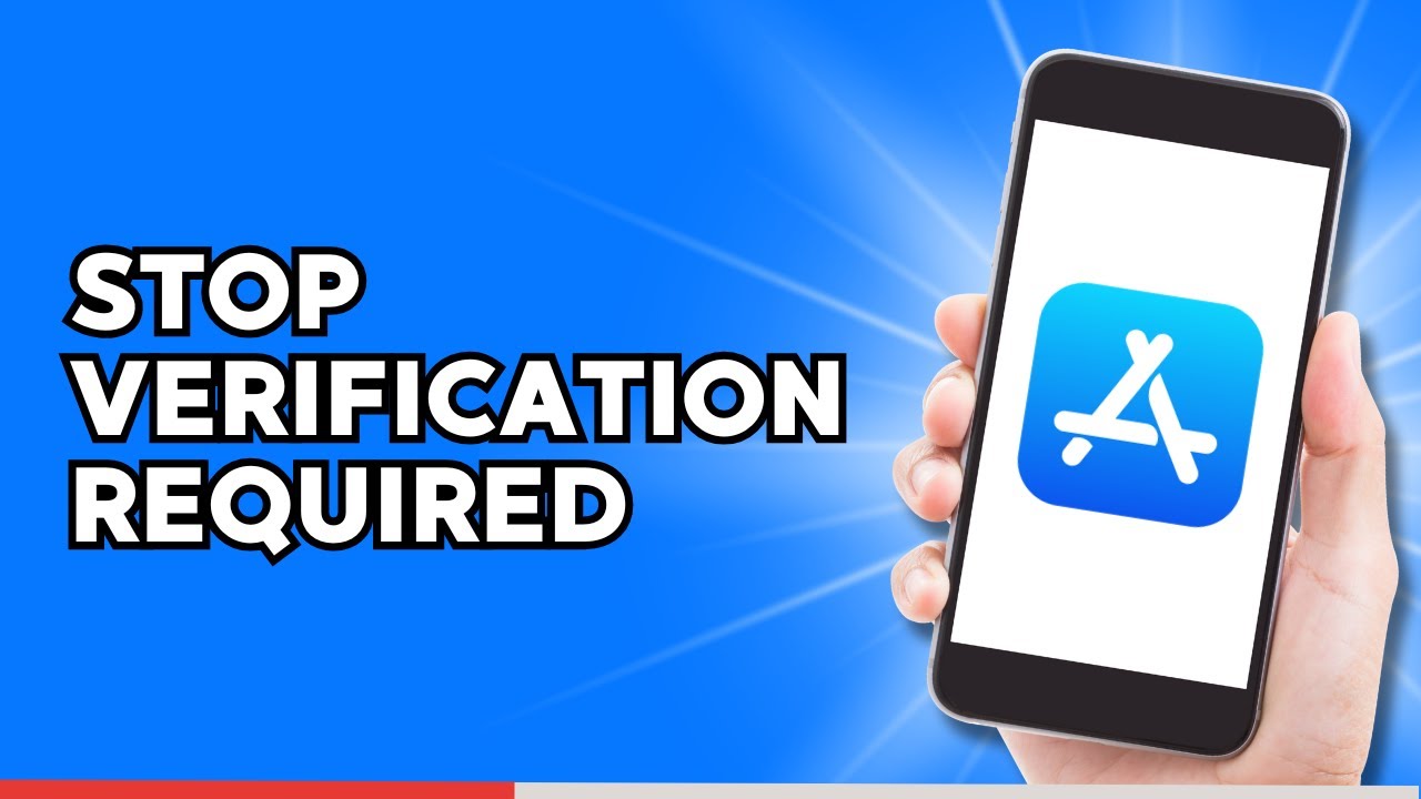 How to Stop Verification Required on App Store - YouTube