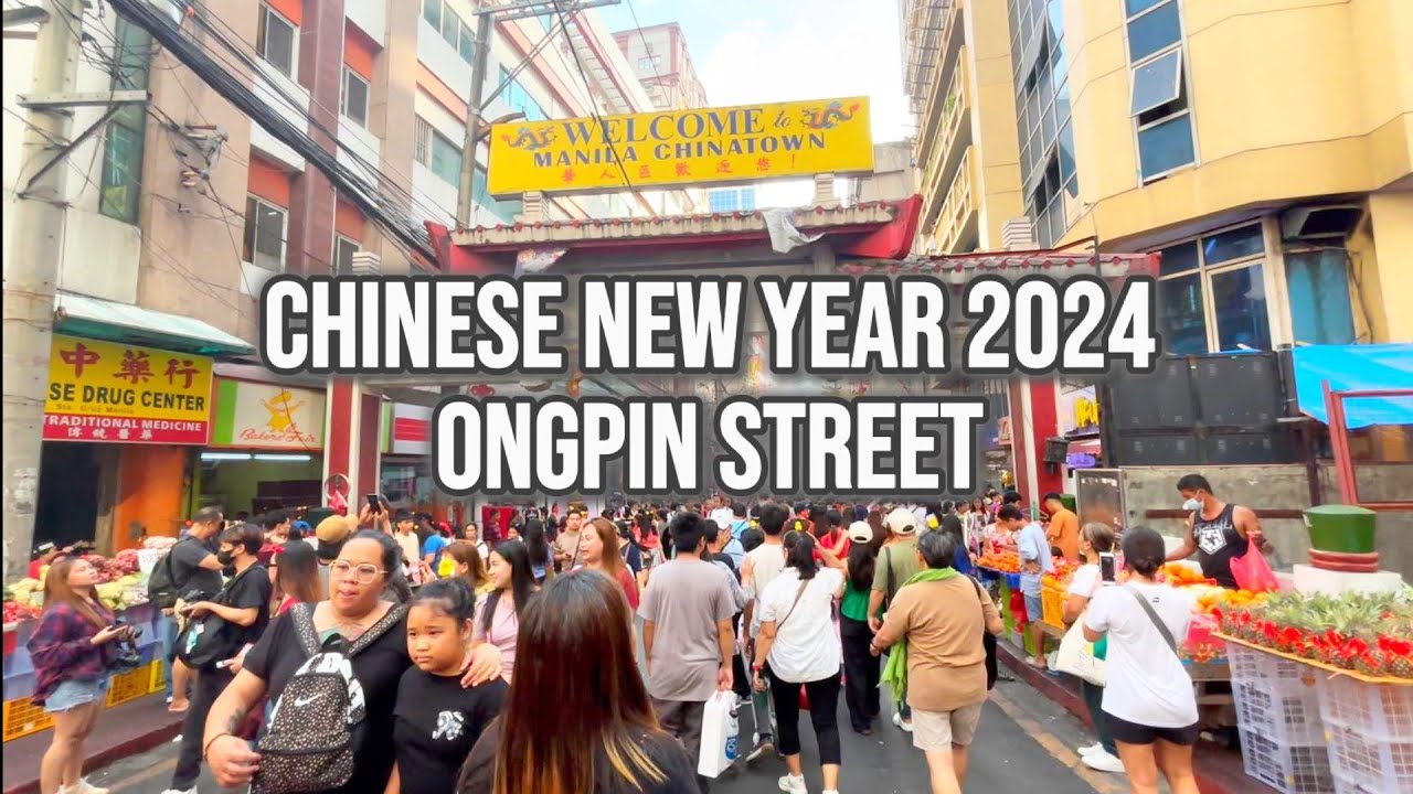 [4K] Chinese New Year Walk at Ongpin in Binondo | Manila, Philippines ...