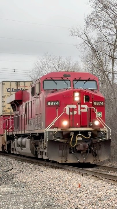 FLYING! CP 8874 leads CPKC 112 - YouTube