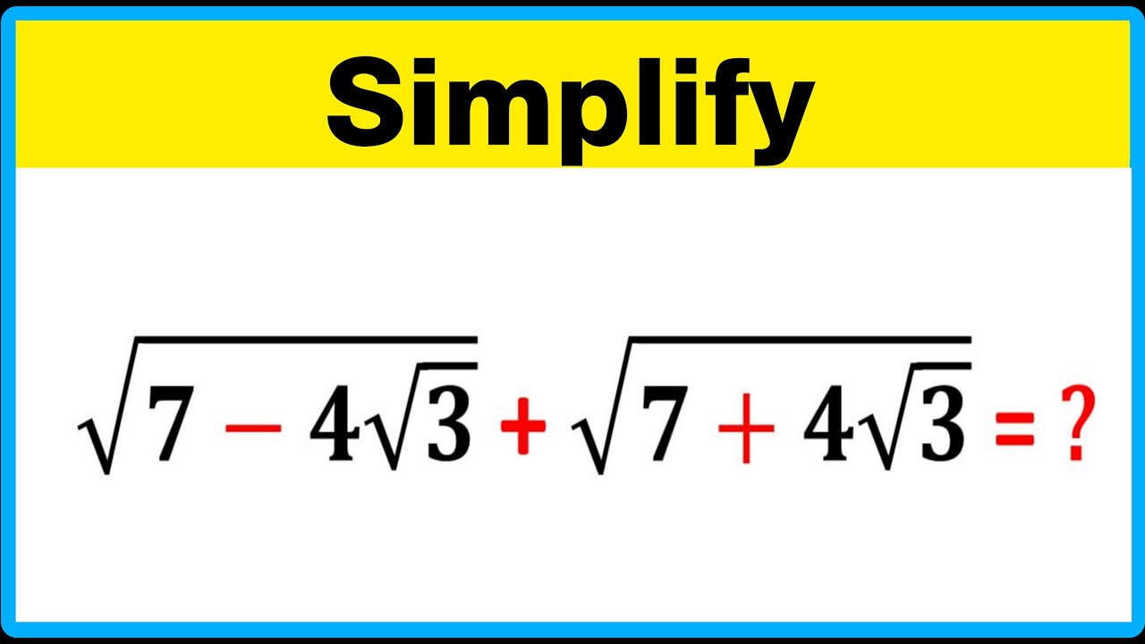 Nice Square Root Math Simplification Techniques | Learn This to ...