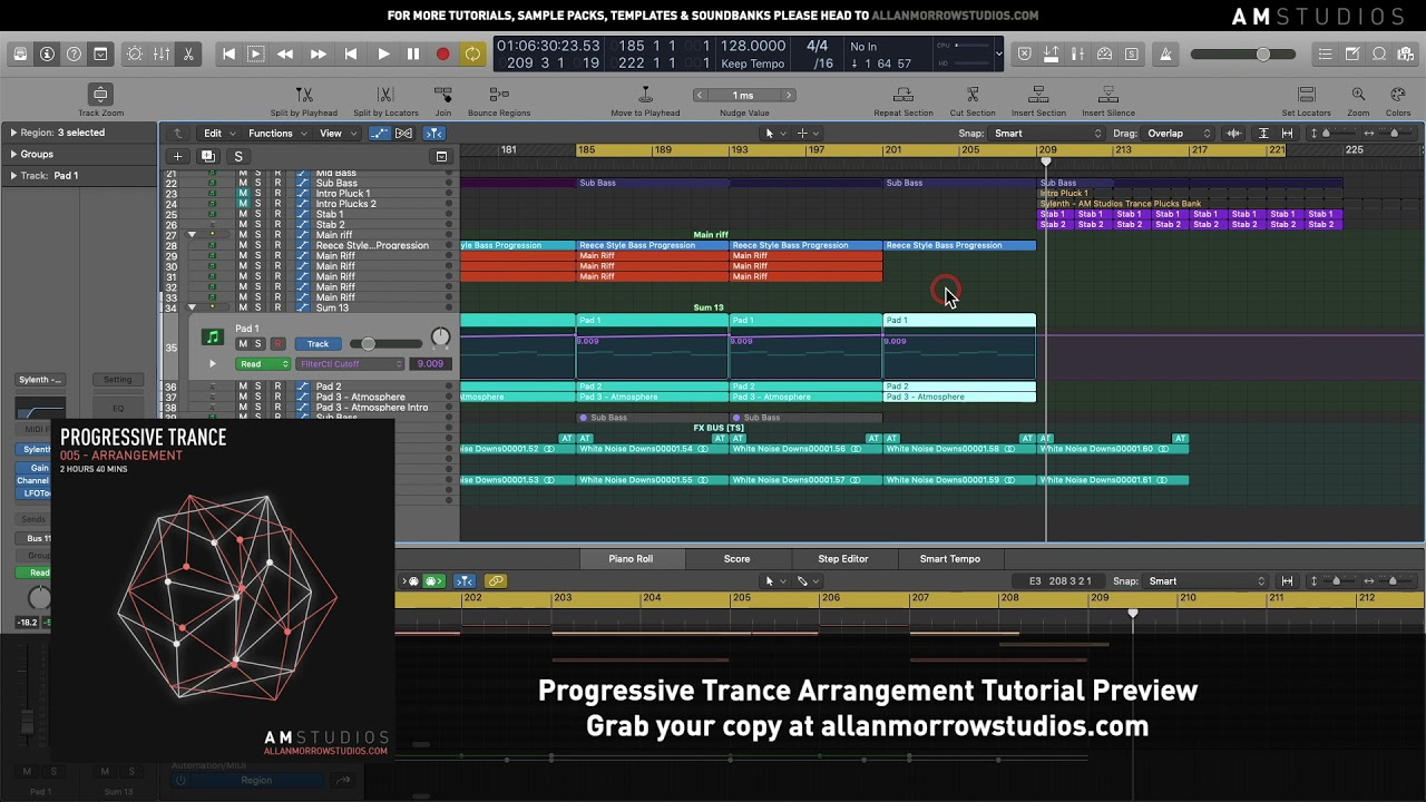 Progressive Trance Arrangement Tutorial - Preview - YouTube