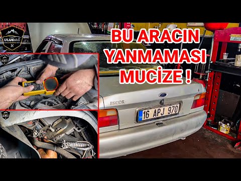 ARACIN ARIZALARI PES DEDİRTTİ ! (Ford Escort Ghia 4K 1.6)