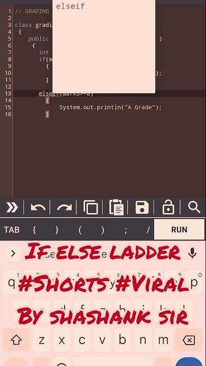 #IF ELSE LADDER - YouTube