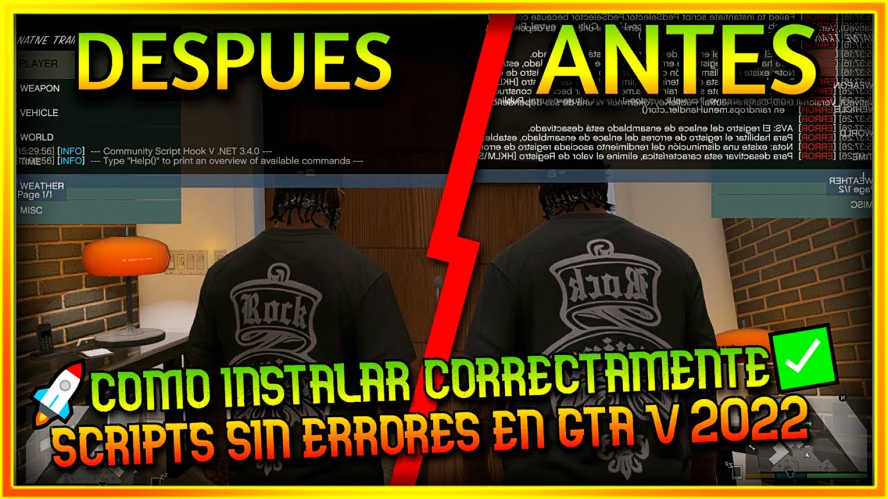Como Instalar Correctamente Scripts Sin Errores en Gta v 2022 - YouTube