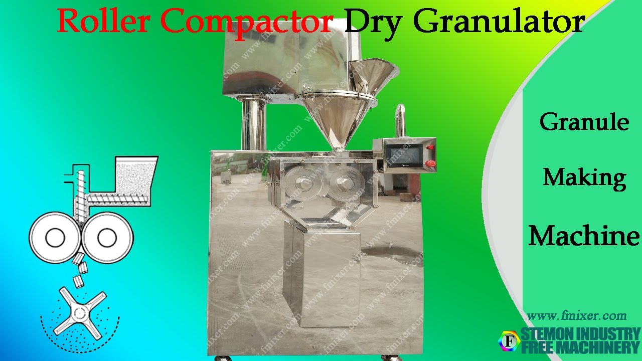 Roller compactor machine┃Compaction granulator machine for granulating ...
