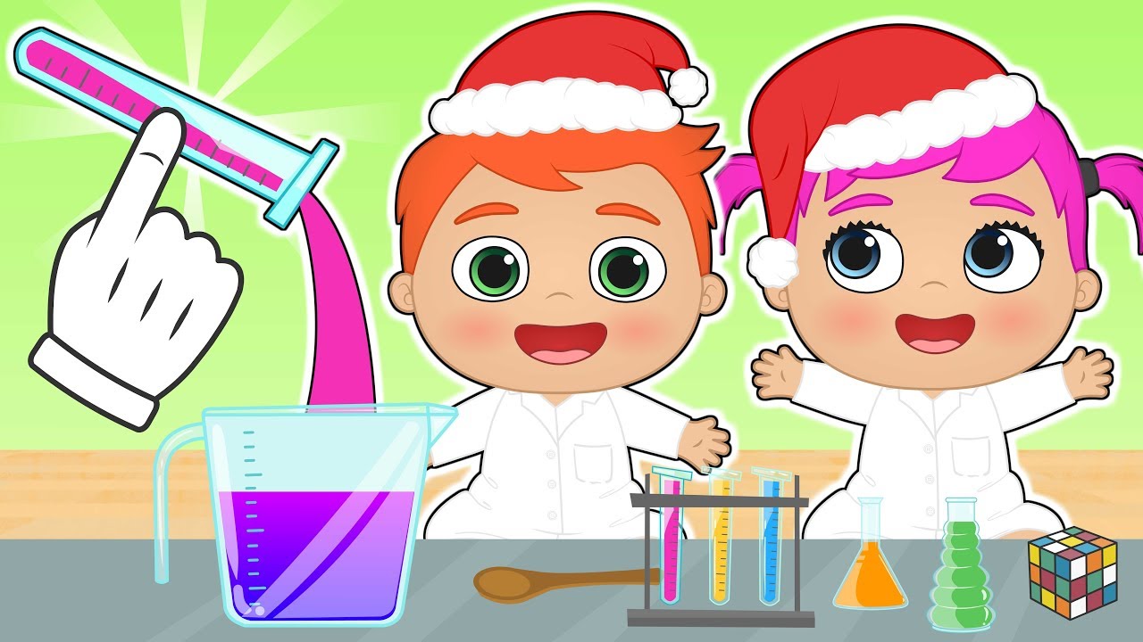 BABY ALEX AND LILY ⚗ Learn Colors with Kids Experiments | Educational ...