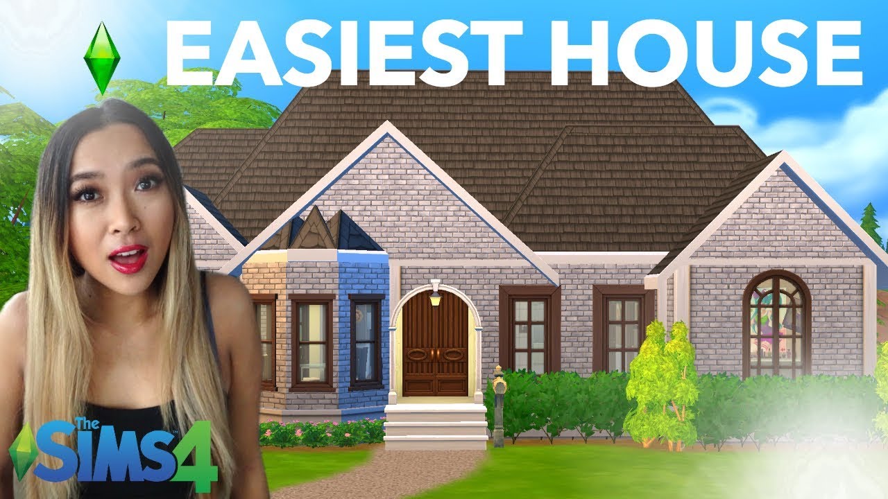 EASIEST FAMILY HOME ~ Sims 4 Speed Build (BASE GAME) - YouTube