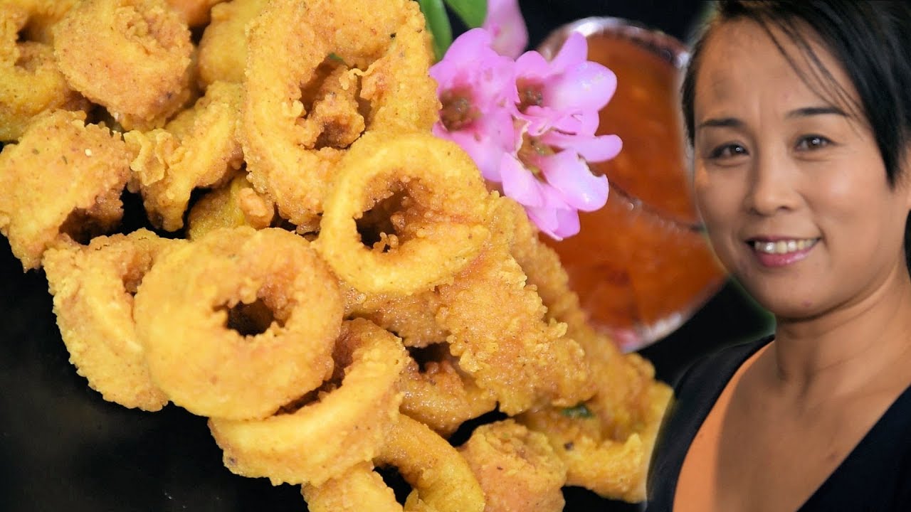 Deep Fried Crispy Squid - Chinese Style Cooking Recipe - YouTube