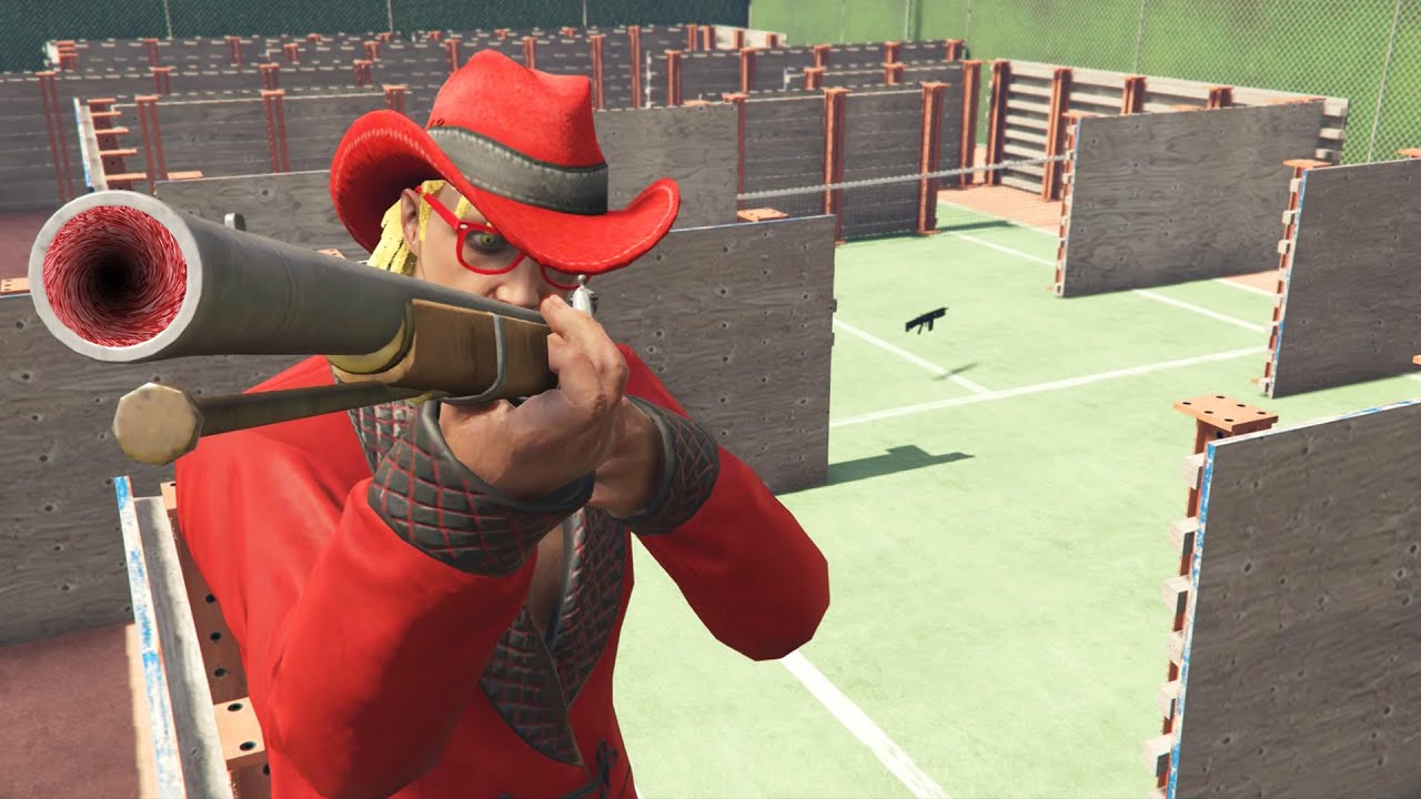 PAINTBALL MAP TENNIS !! GTA 5 ONLINE - YouTube