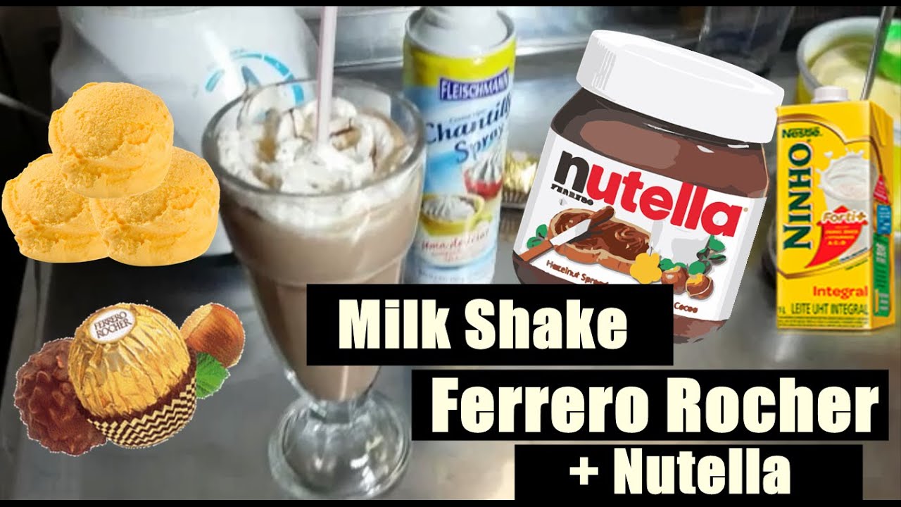 Milk Shake em 1 minuto - Ferrero Rocher + Nutella | - YouTube