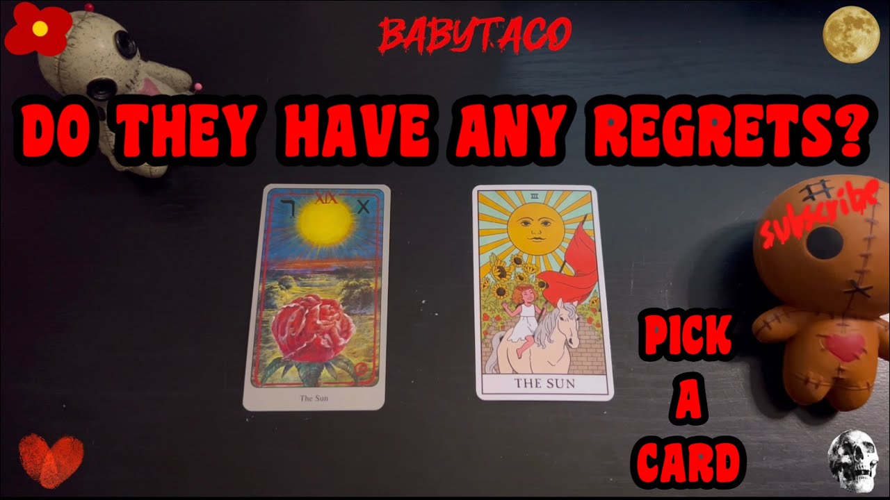 DO THEY HAVE ANY REGRETS? 😯 PICK A CARD 🔮 #pickacard #tarotreading ...