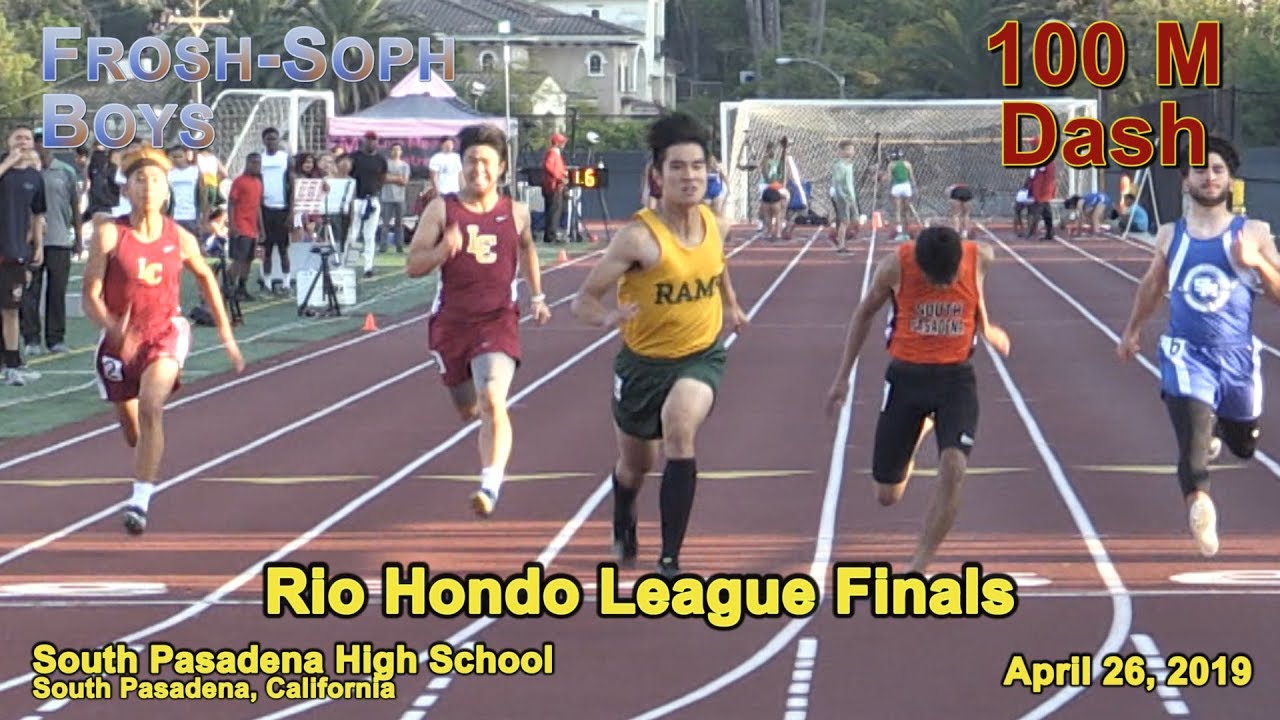 2019 TF - Rio Hondo Finals - 100 Meter Dash (FroshSoph Boys) - YouTube