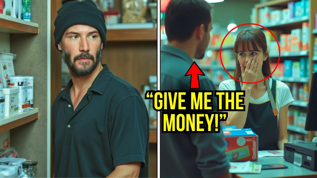 Robber THREATENED a Salesgirl, But Keanu Reeves NOTICED THAT and ...