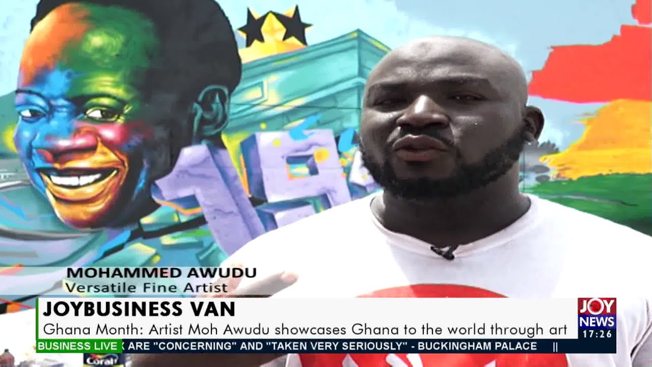 Ghana Month: Artist Moh Awudu showcases Ghana to the world through art ...