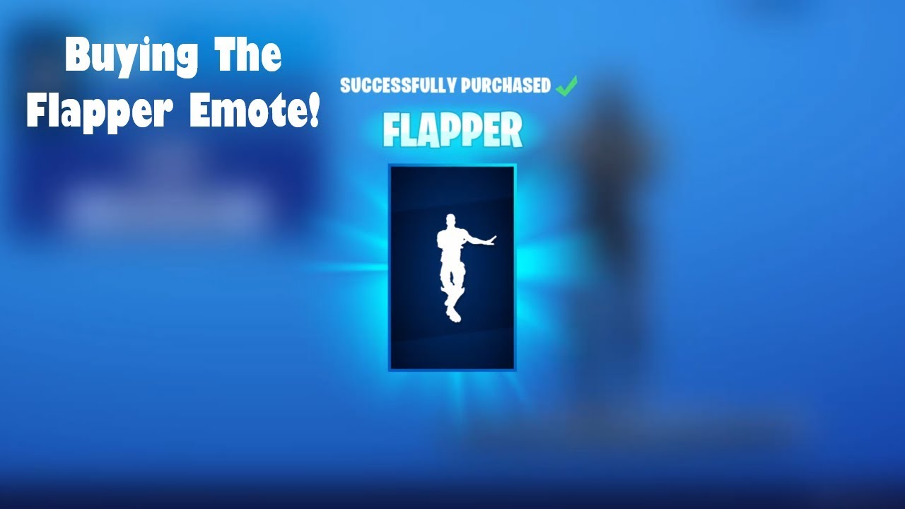 Buying The Flapper Emote - YouTube