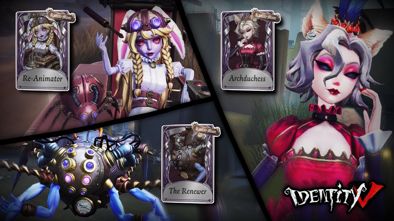 ALL Kamaty Moon HUNTER Costumes | Mary, Galatea and Violetta Gameplay - Identity V - YouTube