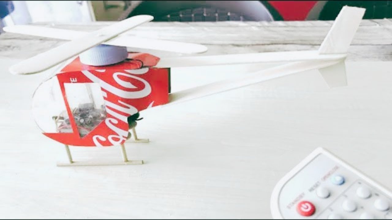 Comment Faire Une Helicoptere | Bricolage Jouet électrique - YouTube