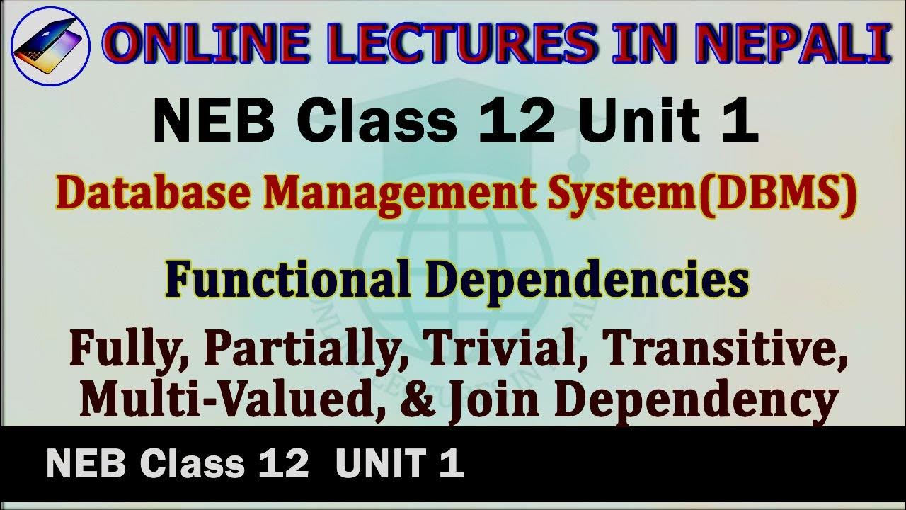 9. Functional Dependency in Database: Partial, Full, Transitive, Multi-Valued, Join Dependency ...