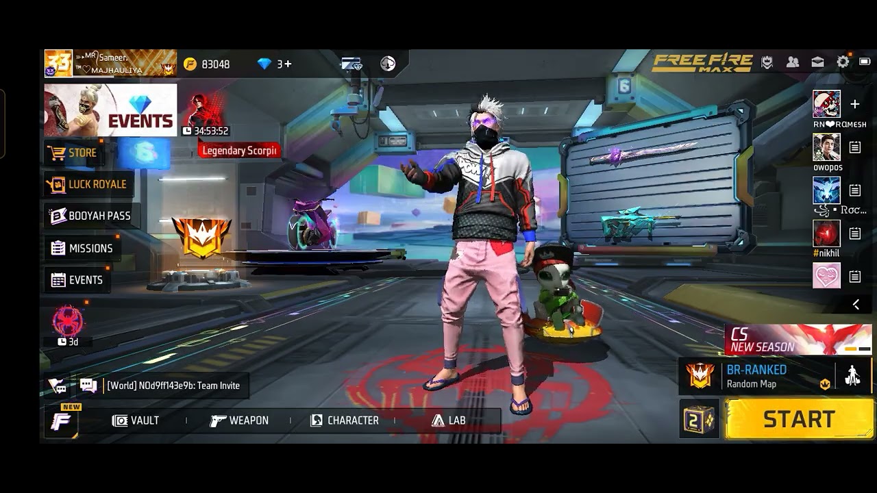 FREE FIRE MASTER EMOTE #FREE FIRE MASTER EMOTE #MY PROFILE I REACH ...