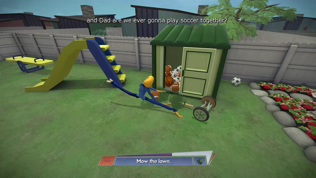 Octodad Dadliest Catch Mowing the yard - YouTube