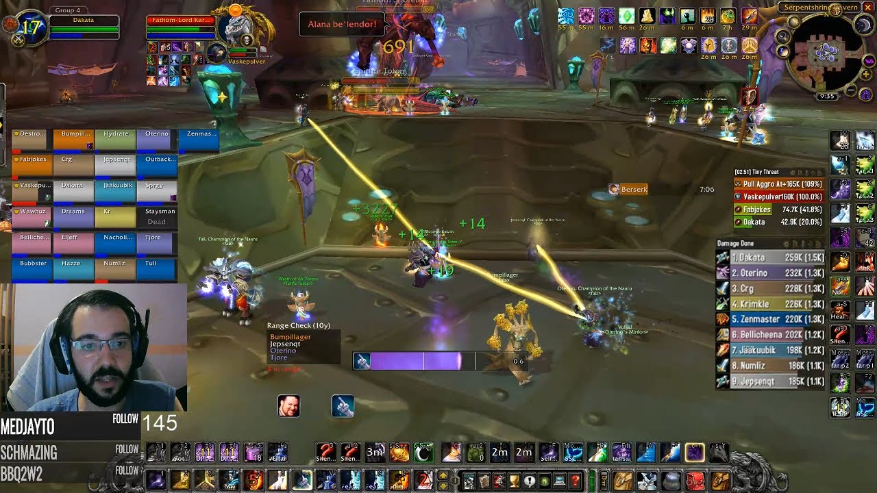 Shadow Priest PUMPING on Fathom Lord Karathress in SSC | TBC Classic ...