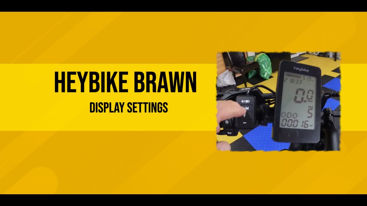 HeyBike Brawn Display All You Need to Know - YouTube