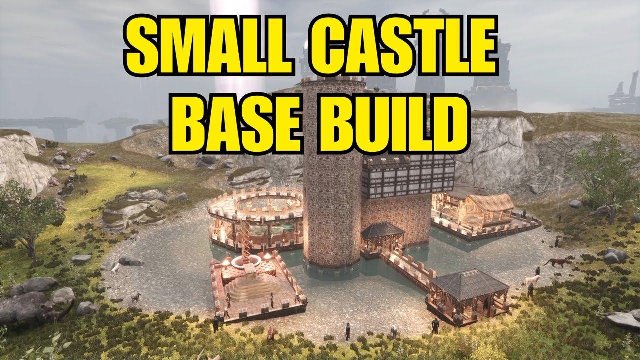 HOW TO BUILD - A SMALL CASTLE BASE - CONAN EXILES - YouTube