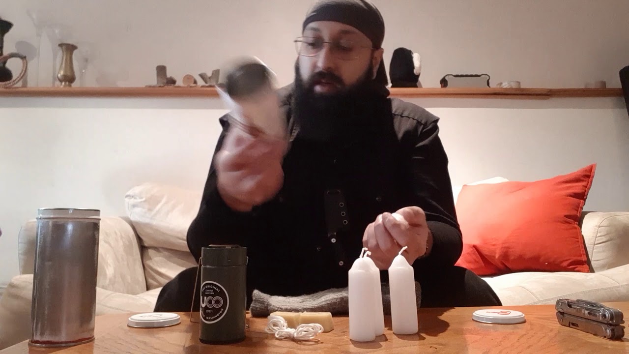 UCO Candle Lantern - Improvised Container - YouTube