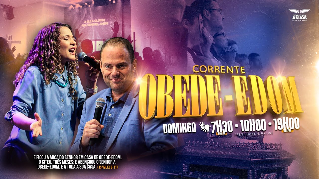 Domingo Campanha Obede-Edom | 16/10/2024 | 19:00 - YouTube