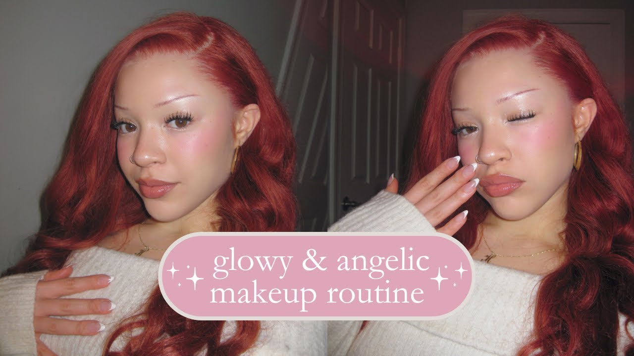 my go-to glowy and angelic makeup routine 🐇 (in-depth tutorial) - YouTube