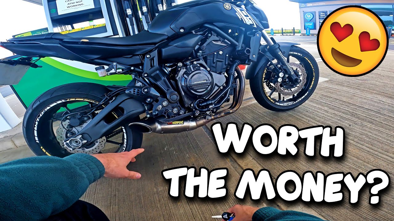YAMAHA MT-07 AKRAPOVIC EXHAUST - IS IT WORTH IT? - YouTube