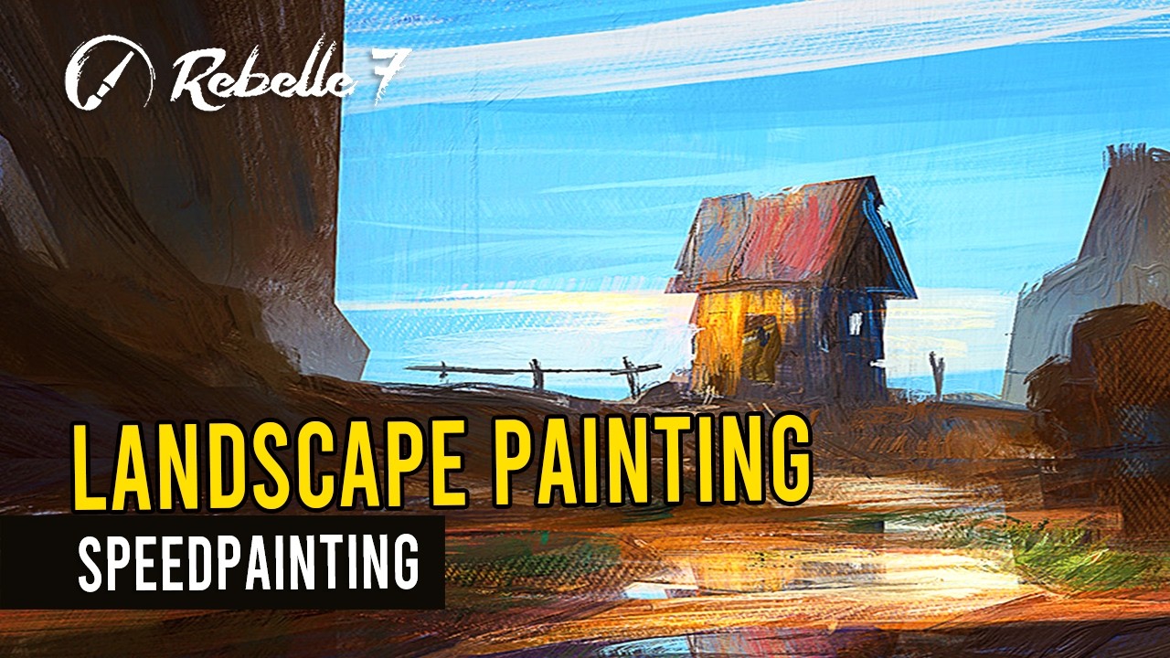 Rebelle 7 Pro - Digital Oil Painting - Little House - YouTube