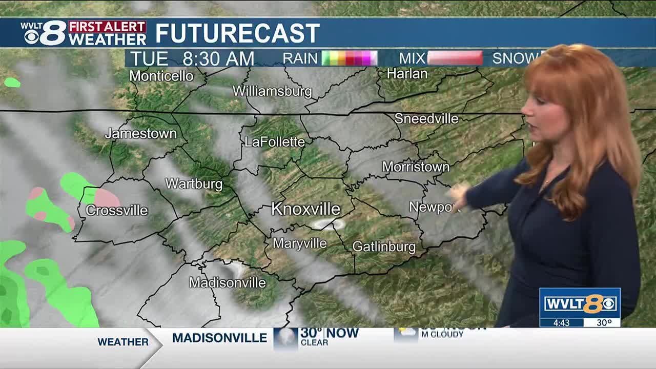 Stray shower with some brief passing clouds today - YouTube